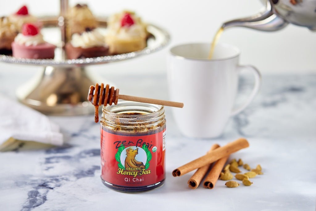 Qi Chai Honey Tea – Organic Spiced Blend for Energy & Balance (10 oz ...